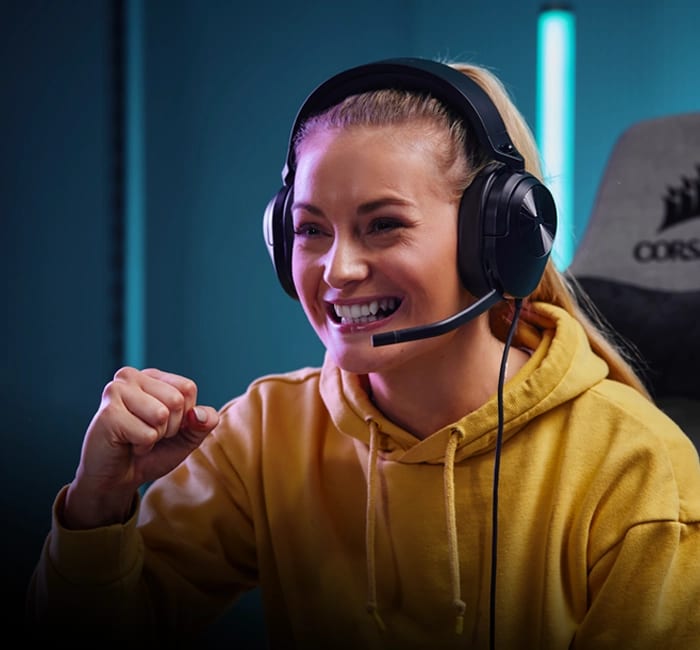 Headsets gamer com fio | Fones de ouvido gamer USB | CORSAIR