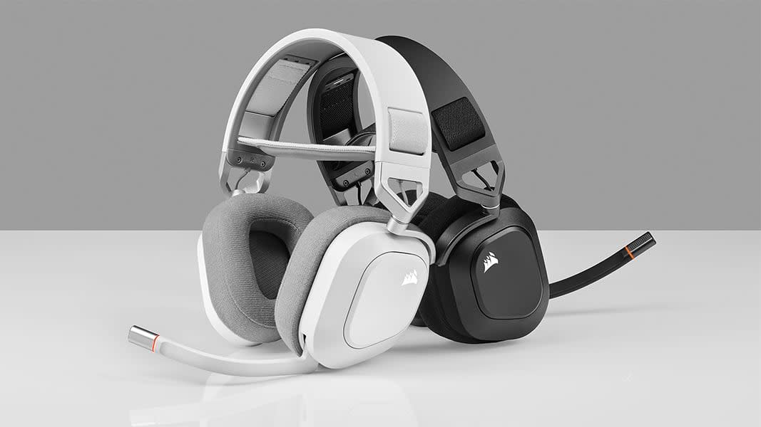 HS80 RGB WIRELESS Premium Gaming Headset with Spatial Audio — Carbon