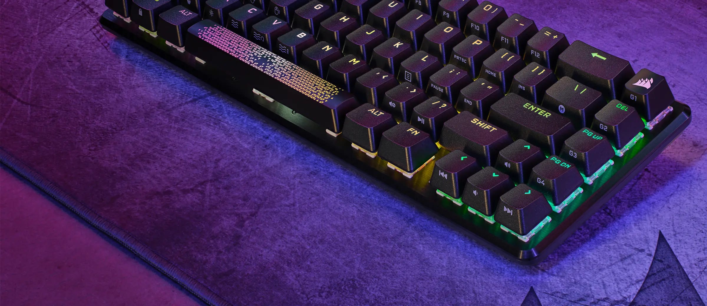 Optyczno-mechaniczna klawiatura gamingowa K65 PRO MINI RGB 65% (DE)