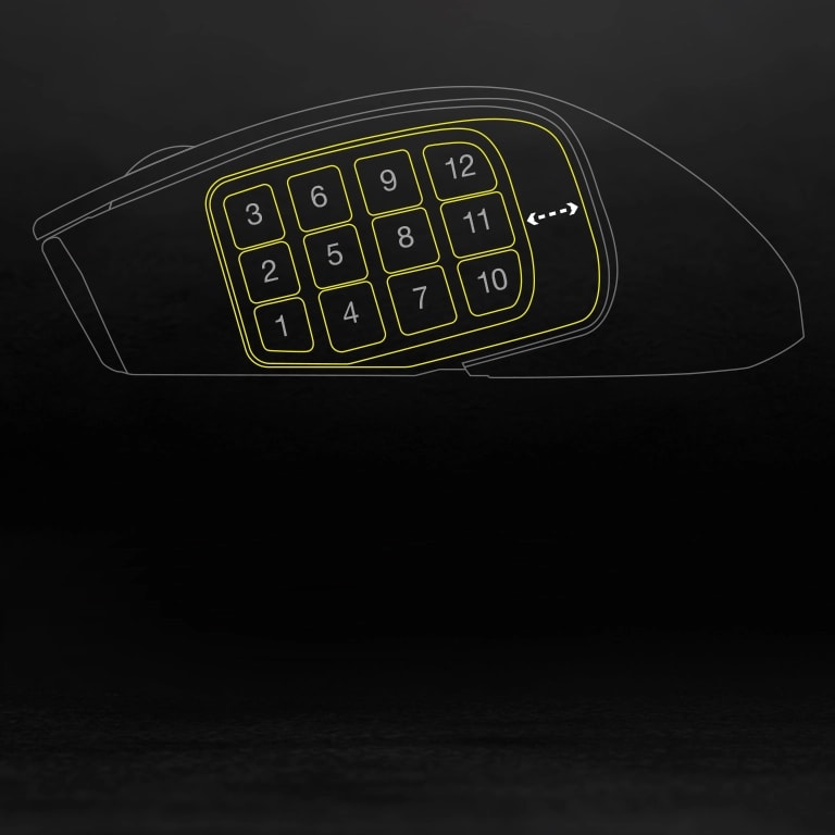 SCIMITAR ELITE WIRELESS MMO Gaming Mouse