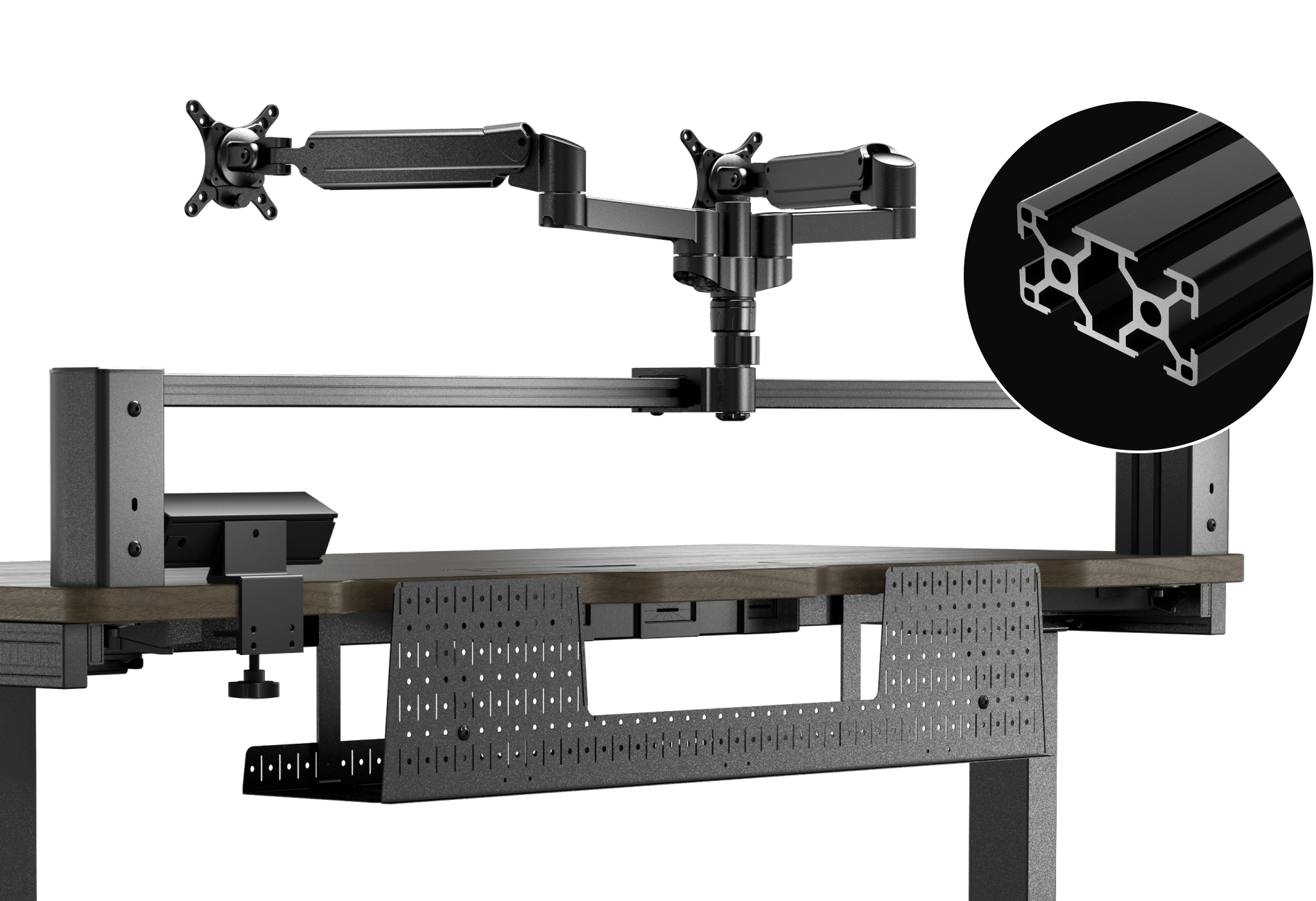 Platform:6 Creator Edition Desk - Wood, Dark Walnut Stain