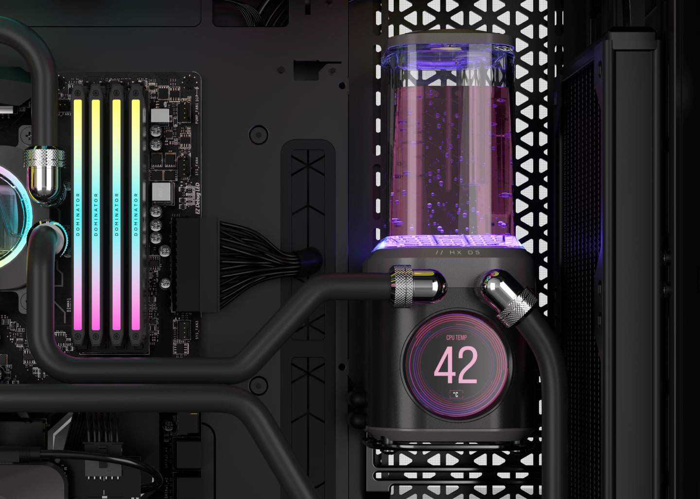 iCUE LINK XD5 RGB ELITE LCD Pump/Reservoir Combo, Stealth Gray