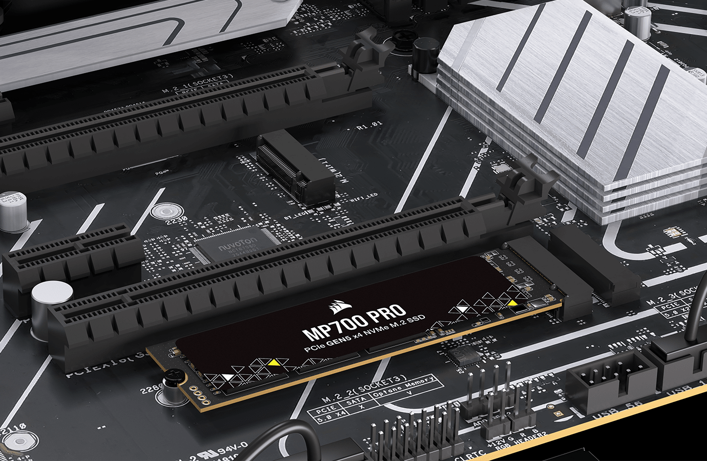 MP700 PRO 1TB PCIe Gen5 x4 NVMe 2.0 M.2 SSD