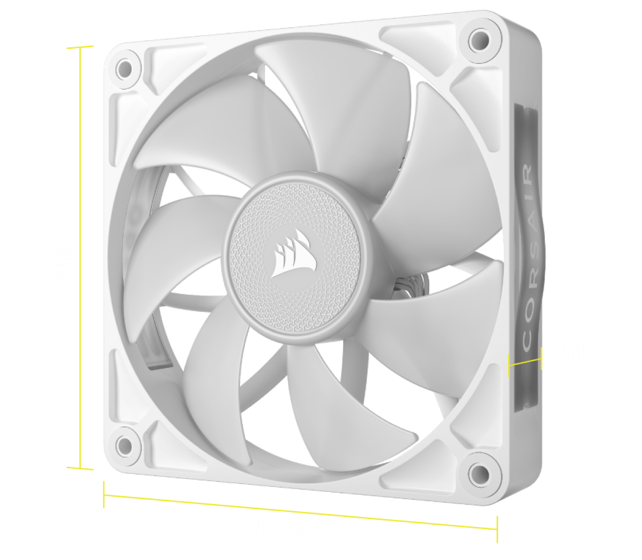 iCUE LINK RX120 RGB 120mm PWM Fan Triple Starter Kit - White