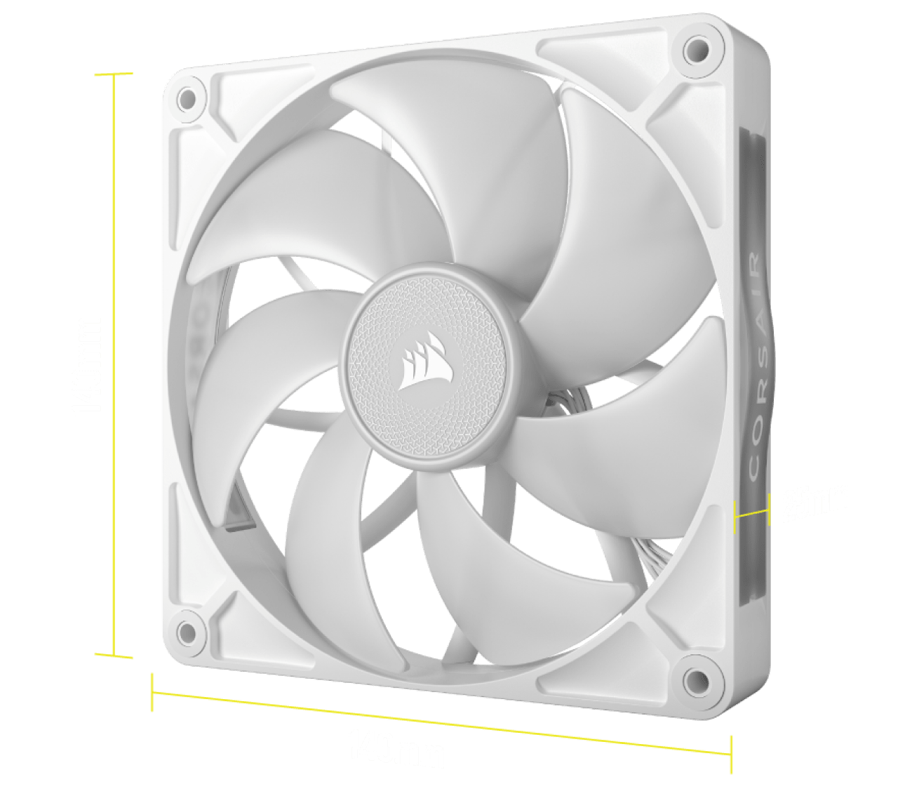 iCUE LINK RX140 RGB 140mm PWM Single Fan Expansion - White