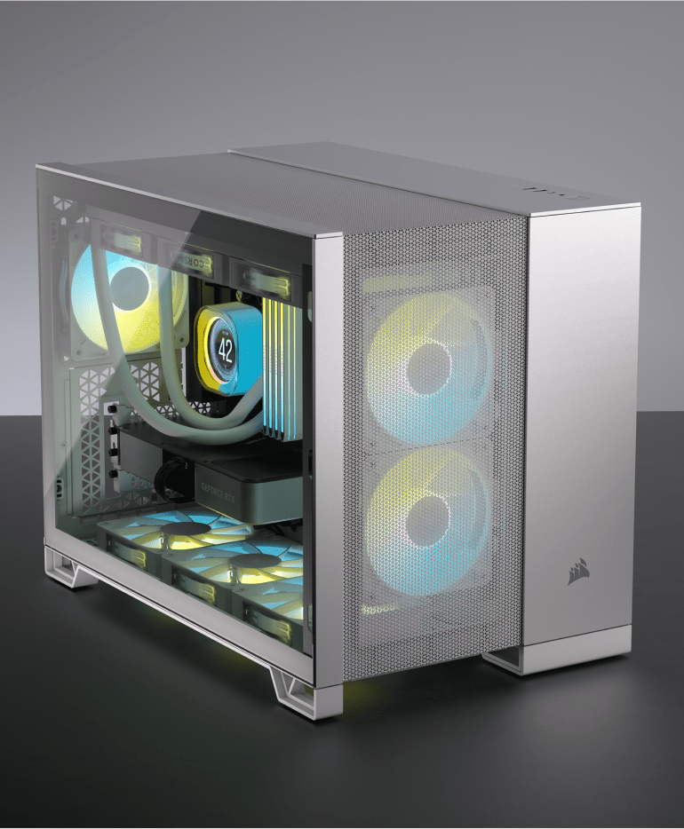 2500X Mid-Tower Dual Chamber PC Case - White