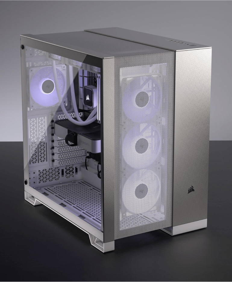 6500X Mid-Tower Dual Chamber PC Case - White