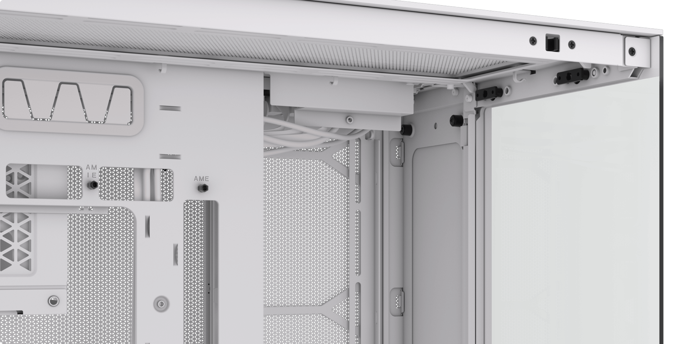 6500X Mid-Tower Dual Chamber PC Case - White