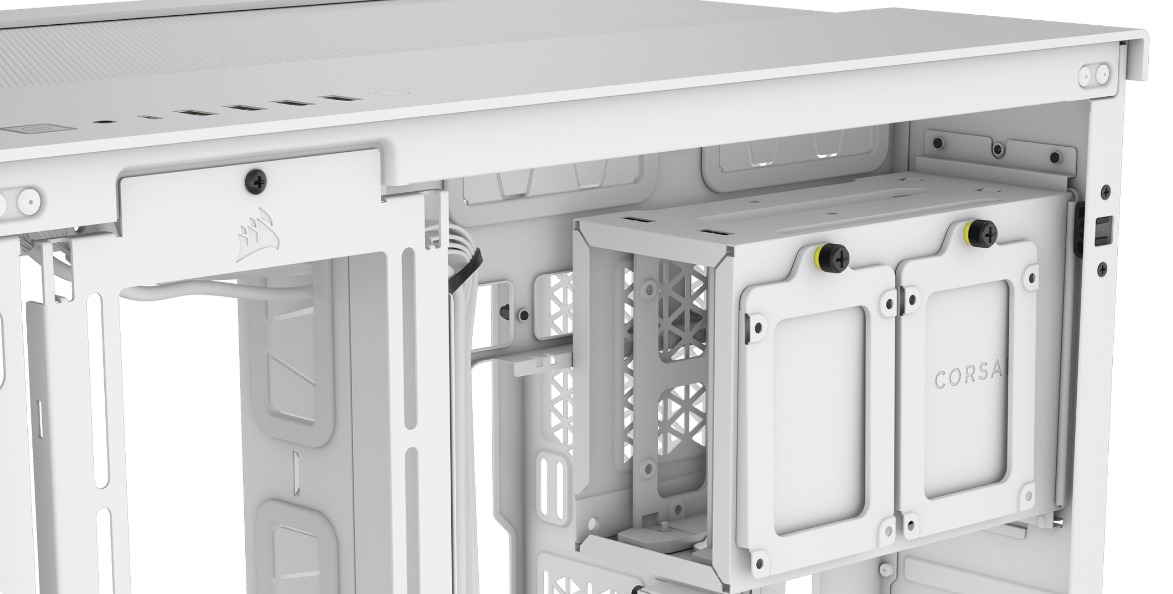 6500X Mid-Tower Dual Chamber PC Case - White