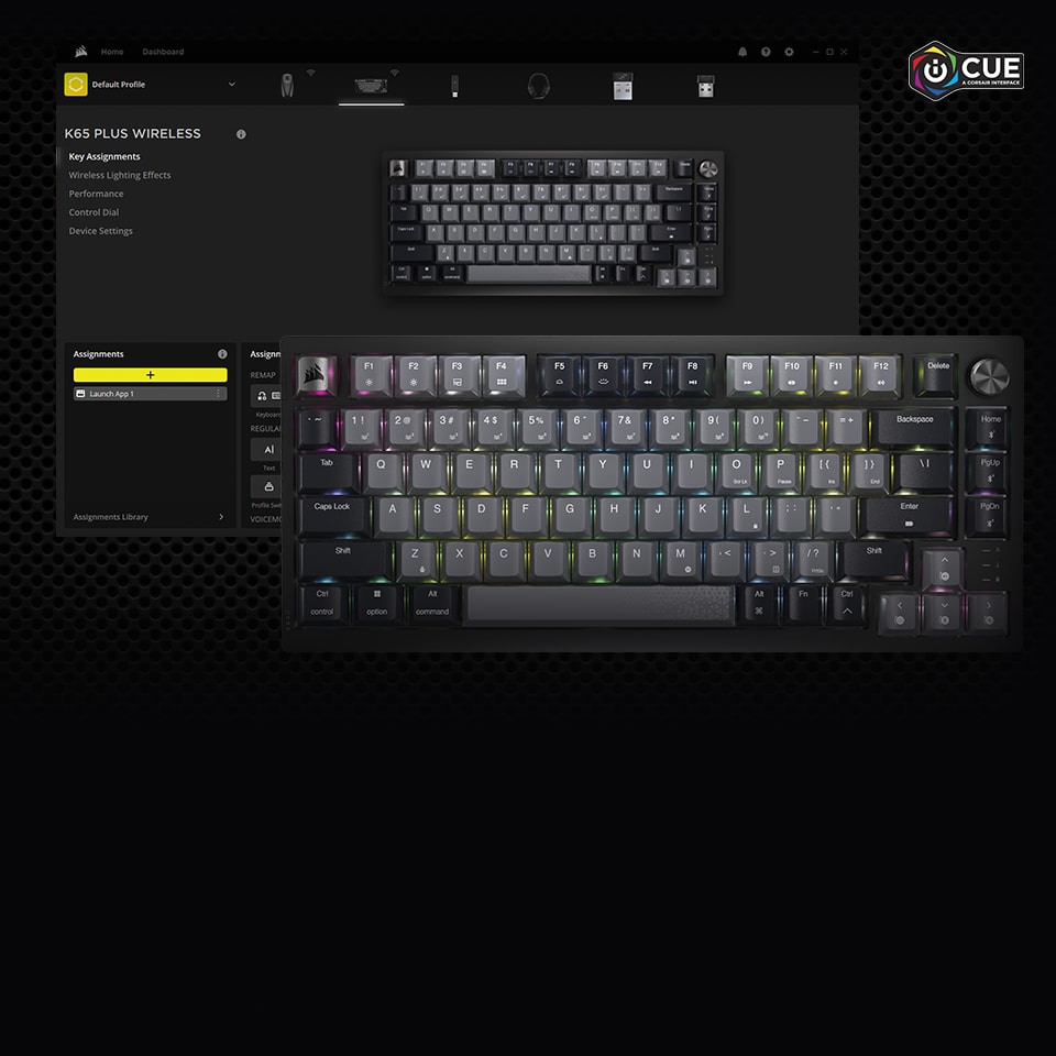 K65 PLUS WIRELESS 75% RGB Mechanical Gaming Keyboard (KR2)