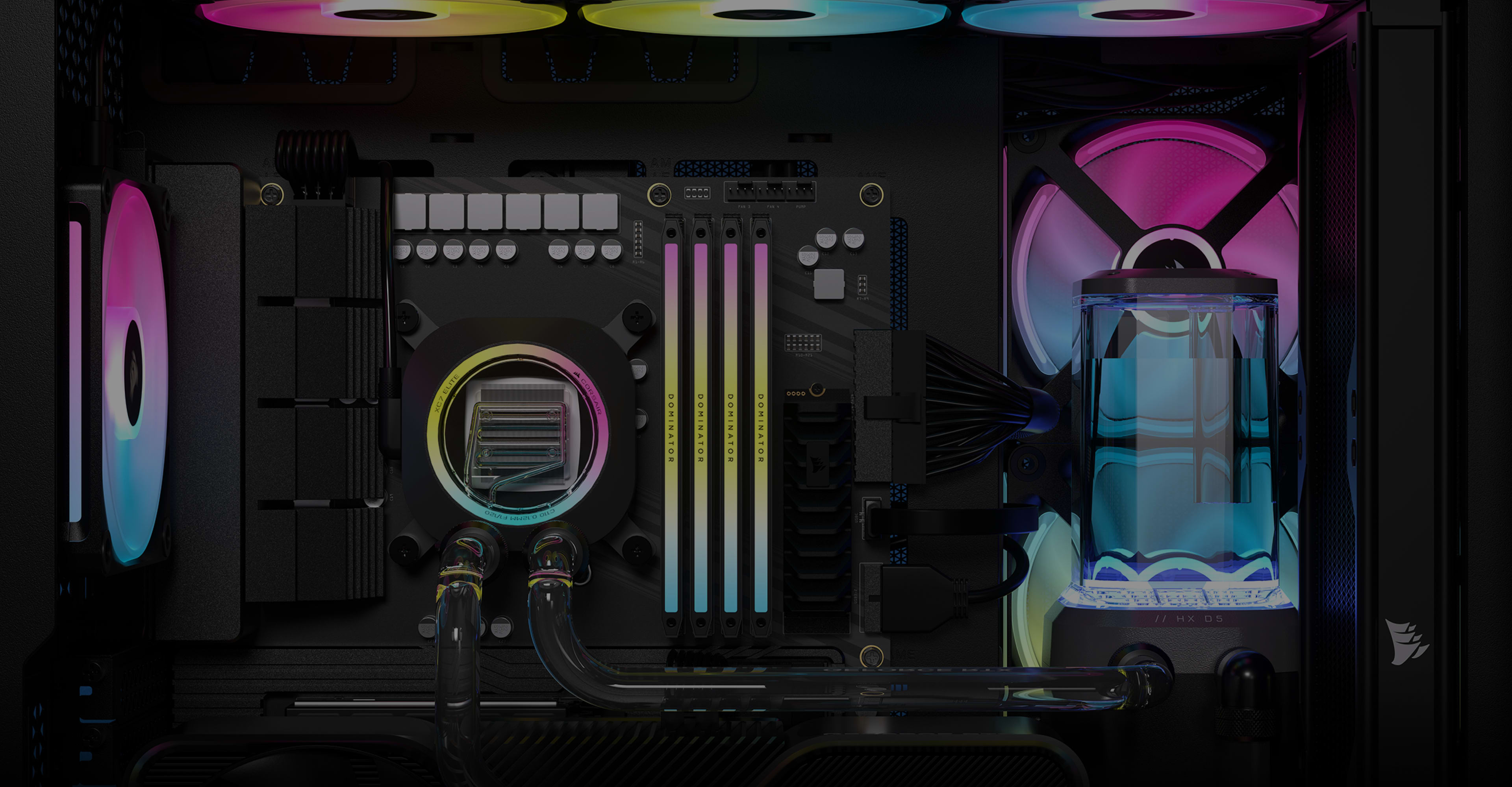 Hydro X Series iCUE LINK XH405i RGB Individuelles Kühlungs-Kit – Stahlgrau