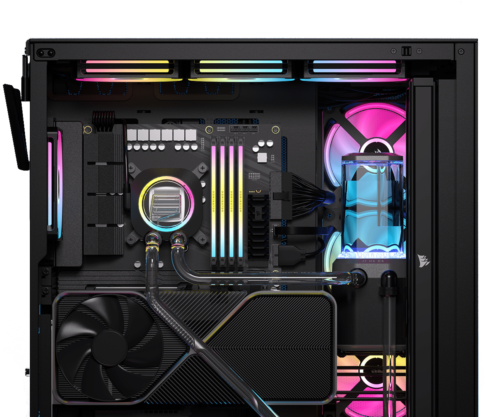 Hydro X Series iCUE LINK XH405i RGB Custom Cooling Kit - Stealth Gray