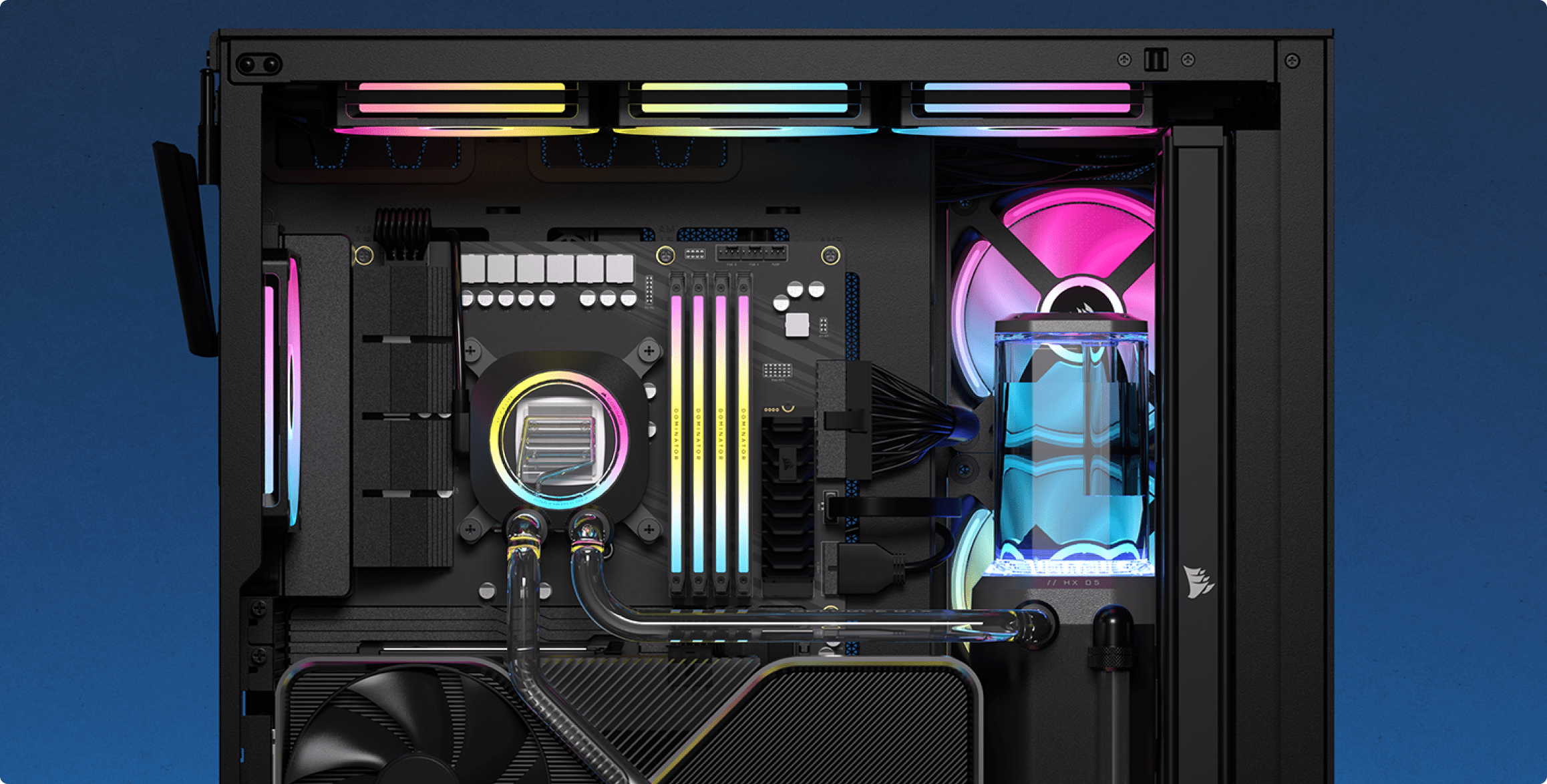 Hydro X Series iCUE LINK XH405i RGB Custom Cooling Kit - Stealth Gray