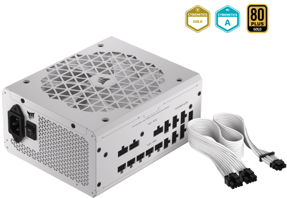RM1000x SHIFT 80 PLUS Gold Fully Modular ATX Power Supply - White