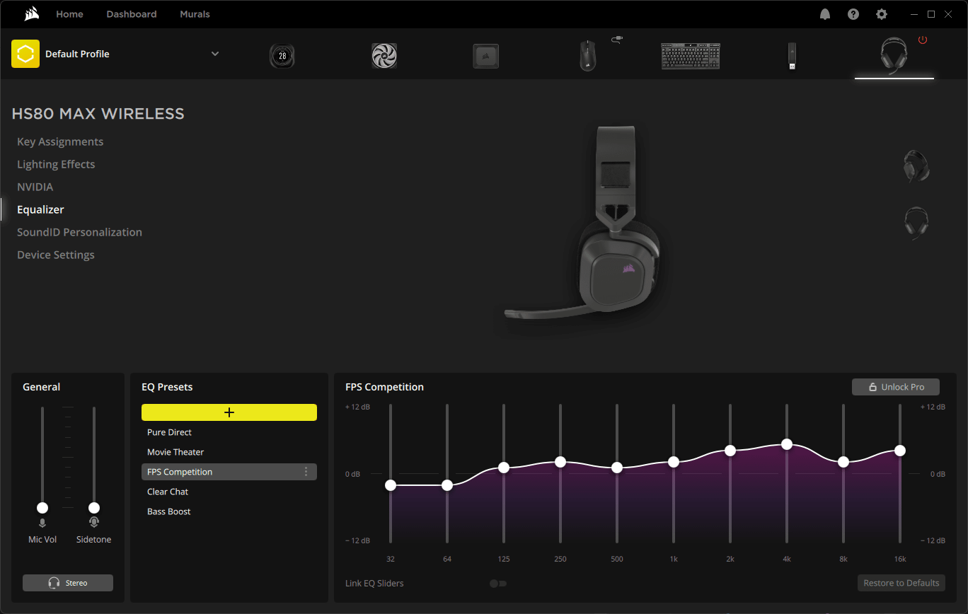 HS80 MAX WIRELESS Gaming Headset, White