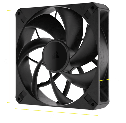 RS140 MAX 140mm PWM厚型风扇 - 单个装