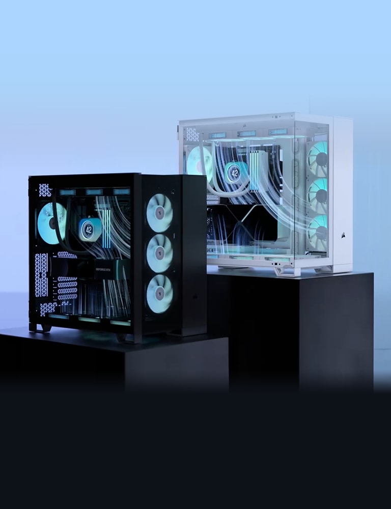 6500X Mid-Tower Dual Chamber PC Case - White