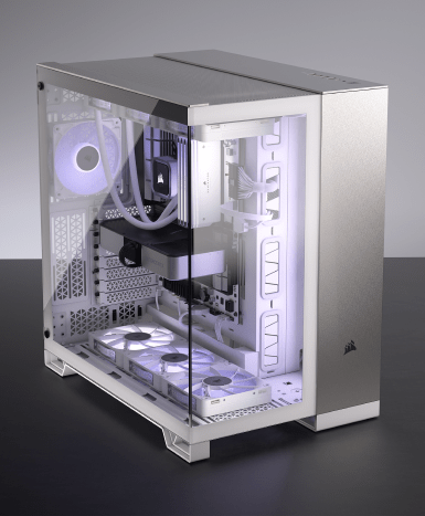 6500X Mid-Tower Dual Chamber PC Case - Black/Obsidian Aluminum