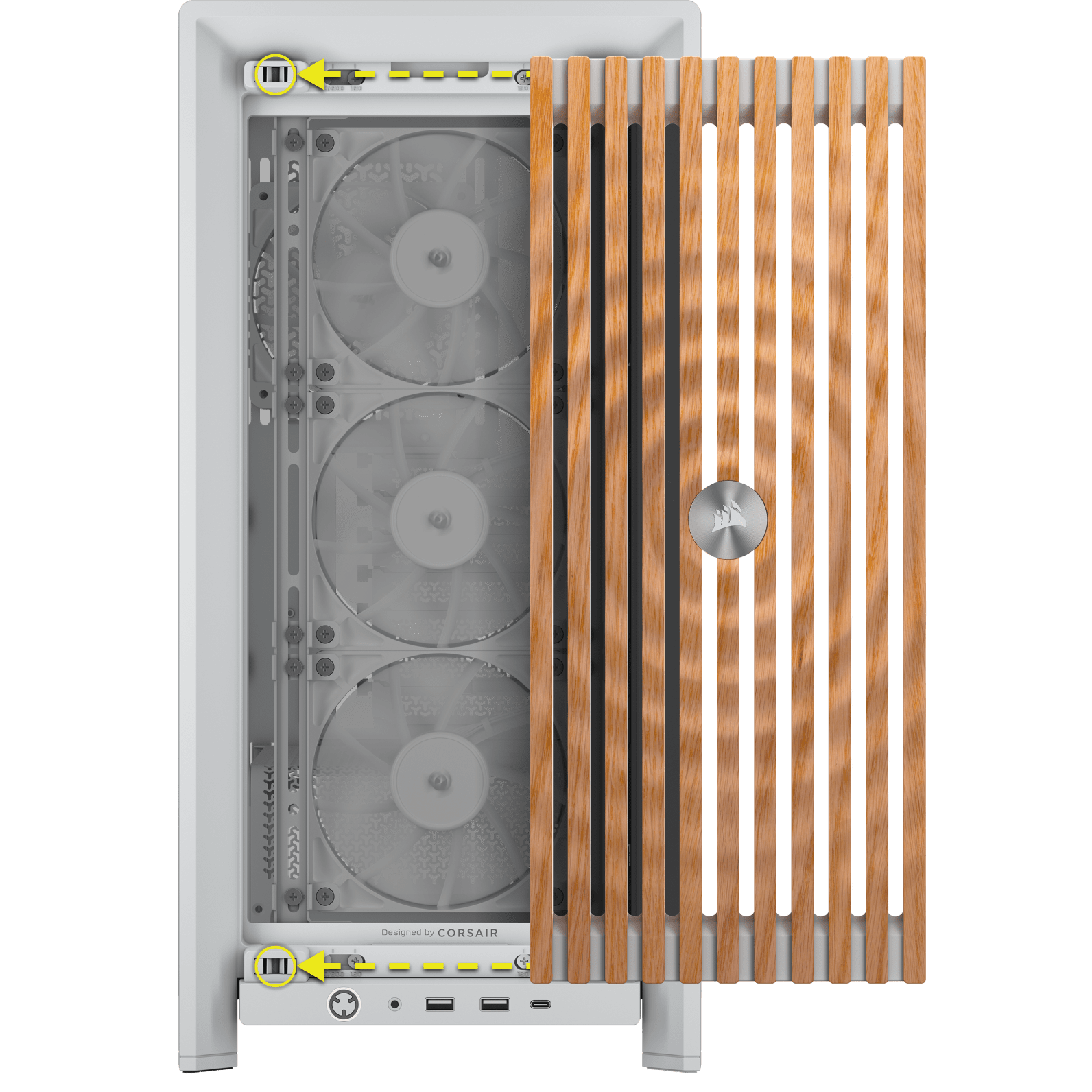 FRAME 4000 Series ELITE WOOD Front Panel - White/Oak